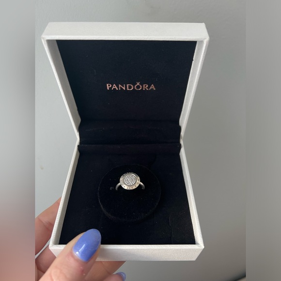 Pandora | Jewelry | Retired Authentic Pandora Signature Ring Size 6 ...